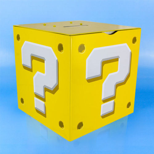 Super Mario Question Block Money Box - Gadgets, Gifts and Games